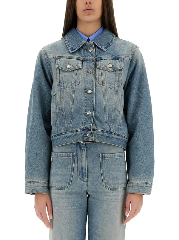 Victoria Beckham Padded Jacket - Denim