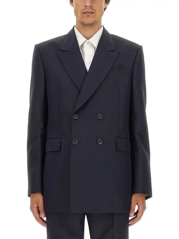 Alexander McQueen Double-breasted Jacket - Blue