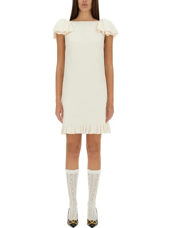 Valentino Garavani Crepe Couture Mini Dress - Ivory