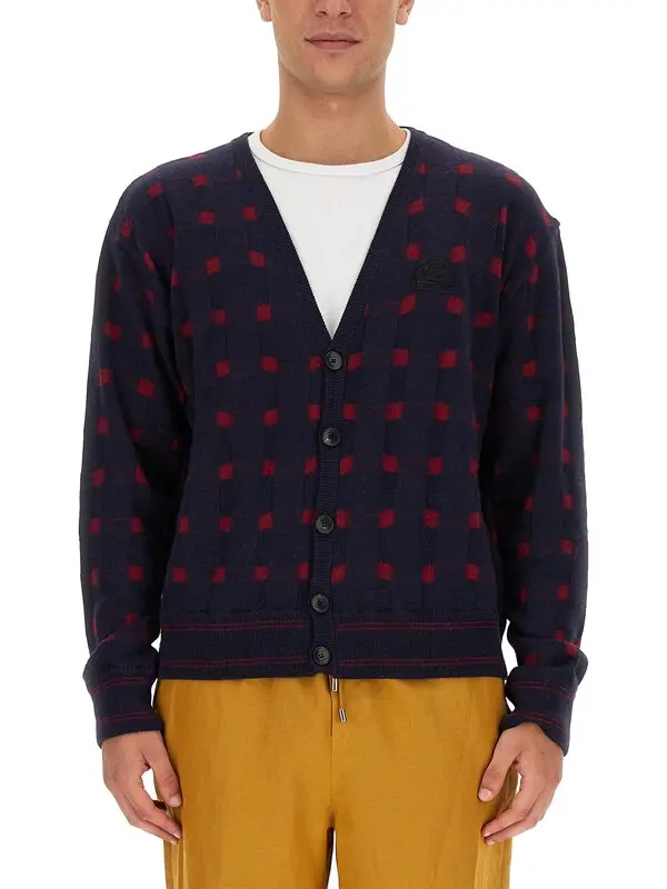 Etro V-neck Cardigan - Blue