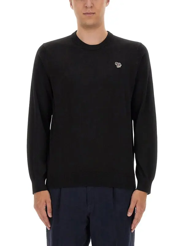 Paul Smith Zebra Patch Shirt - Black