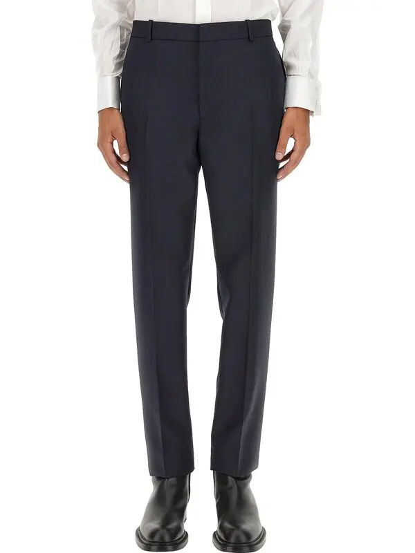 Alexander McQueen Tailored Regular Fit Pants - Blue