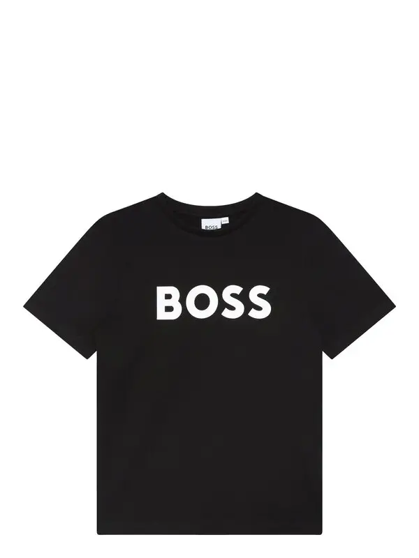 BOSS T-shirt With Logo - Black