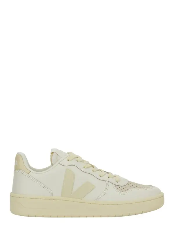 VEJA V-10 Leather Sneakers - White