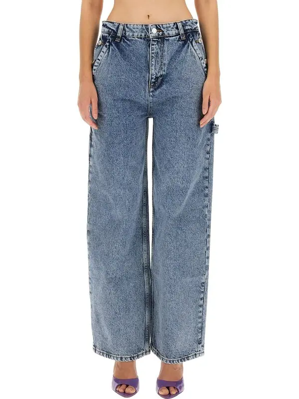 Moschino Wide Leg Jeans - Blue