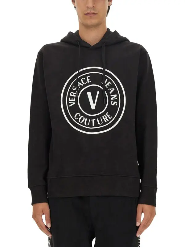 Versace Sweatshirt With Logo - Black