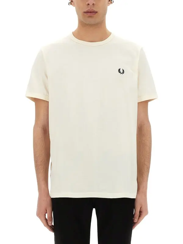 Fred Perry Ringer" T-shirt - Ivory