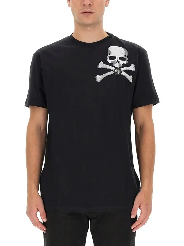Philipp Plein T-shirt With Logo - Black