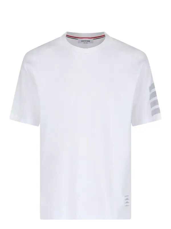Thom Browne 4-bar" Detail T-shirt - White