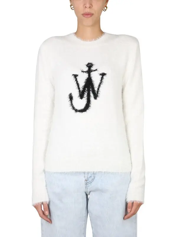 JW Anderson Maglia Con Intarsio Logo - White