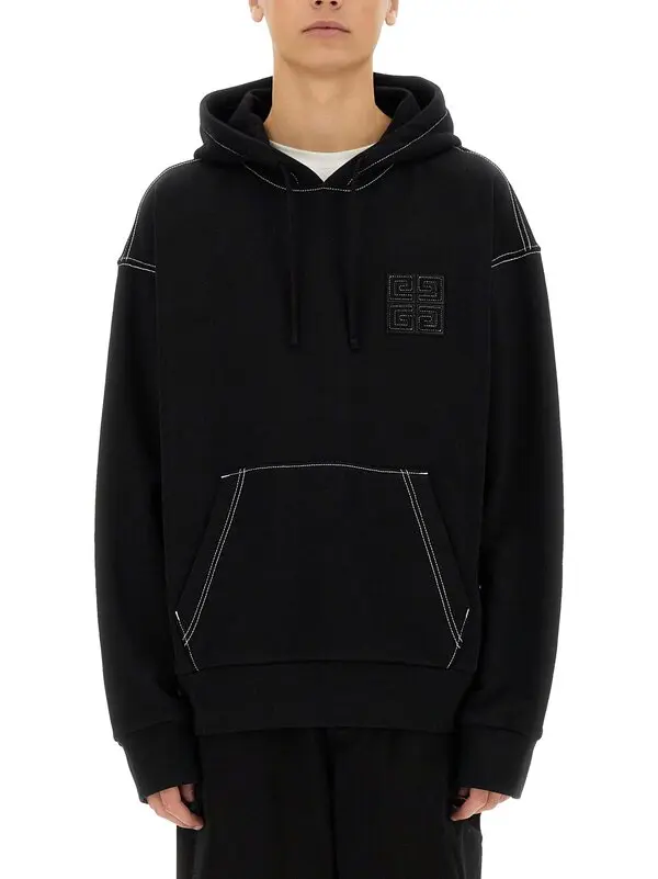 Givenchy Hooded Sweatshirt - Black