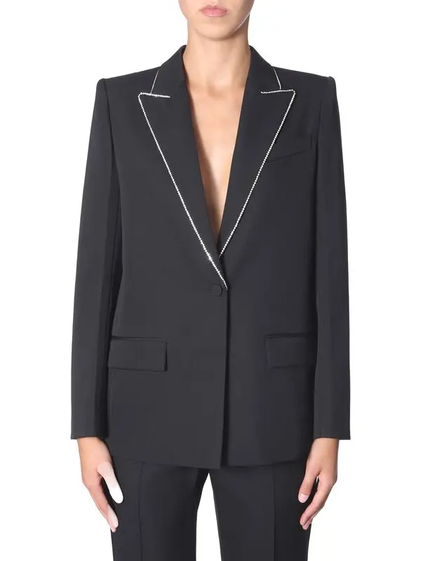 Givenchy Wool Blazer With Strass - Black