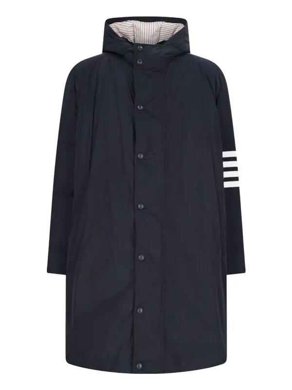 Thom Browne 4-bar Football Parka - Blue