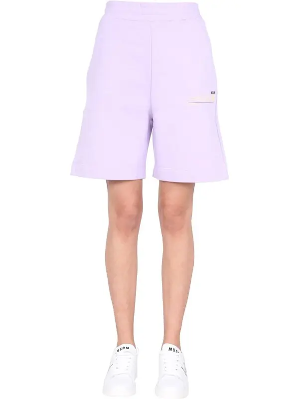 MSGM Bermuda Shorts - Lilac