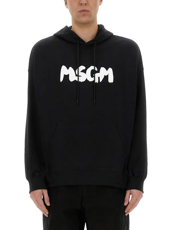 MSGM Hooded Sweatshirt - Black
