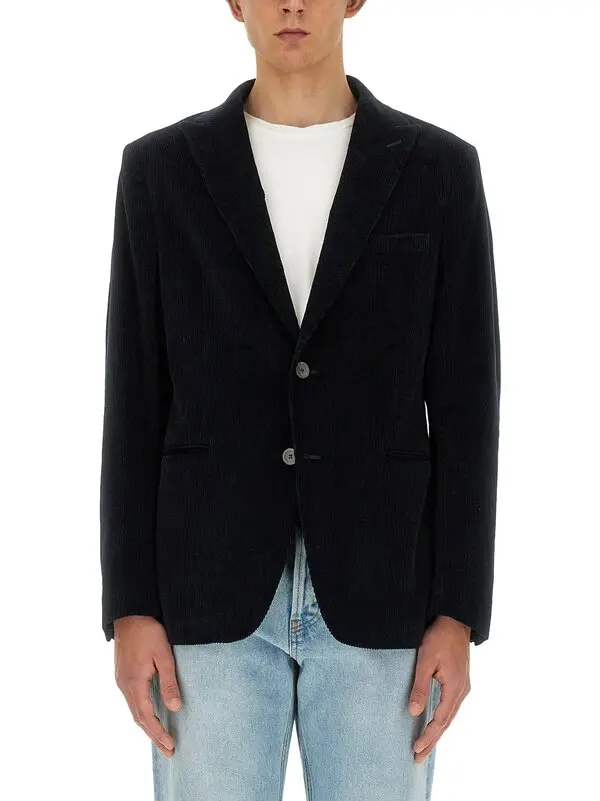TONELLO Single-breasted Jacket - Blue
