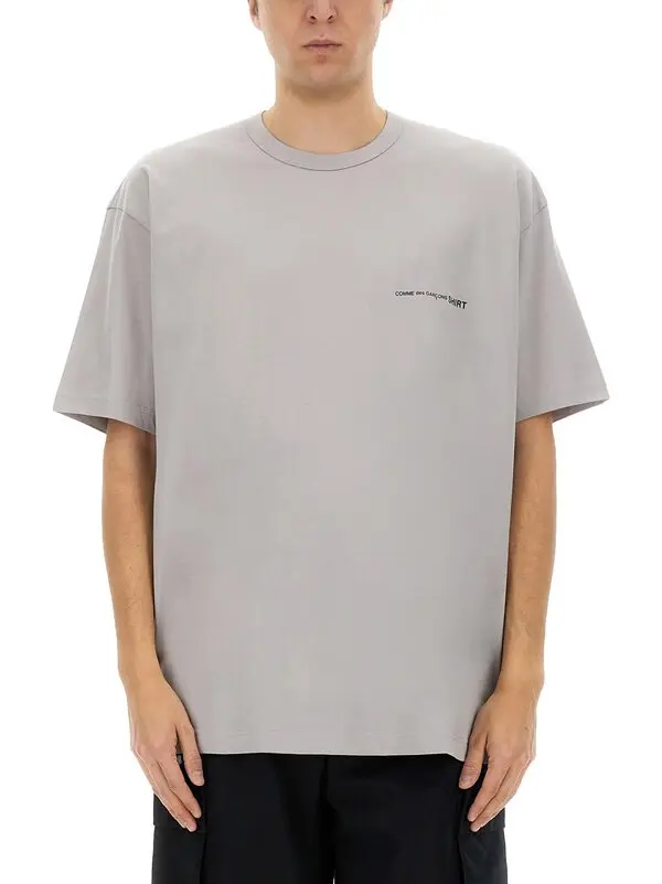 Comme Des Garçons T-shirt With Logo - Grey