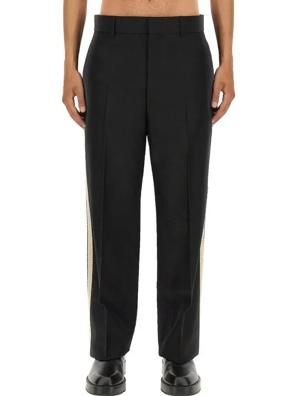 Palm Angels Pants With Logo Band - Black
