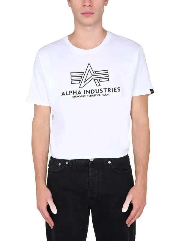 Alpha Industries T-shirt With Embroidered Logo - White