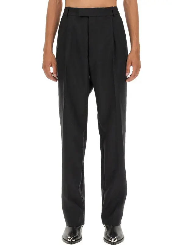 Alexander McQueen Wool Trousers - Black