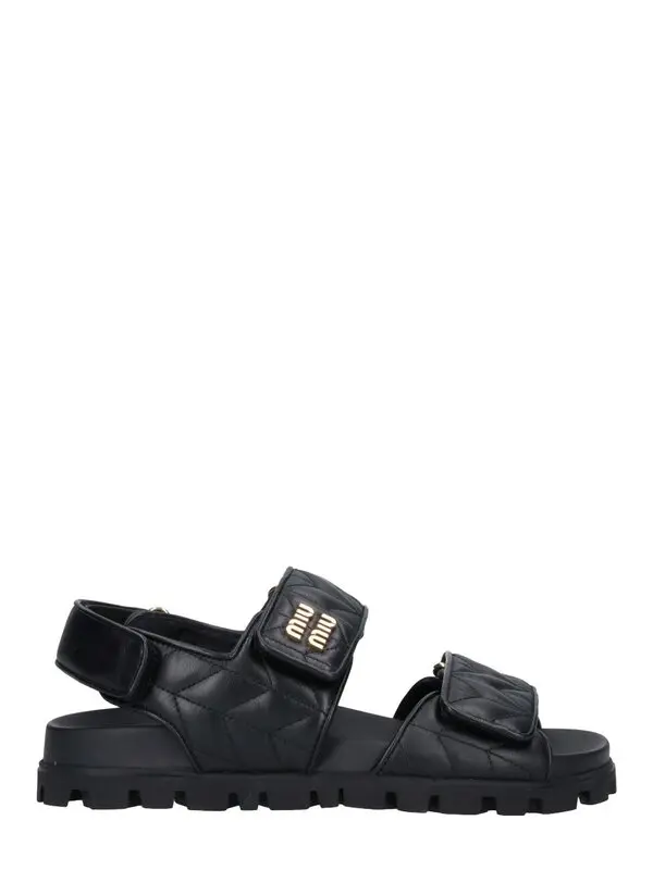 Dolce & Gabbana Logo Sandals - Black