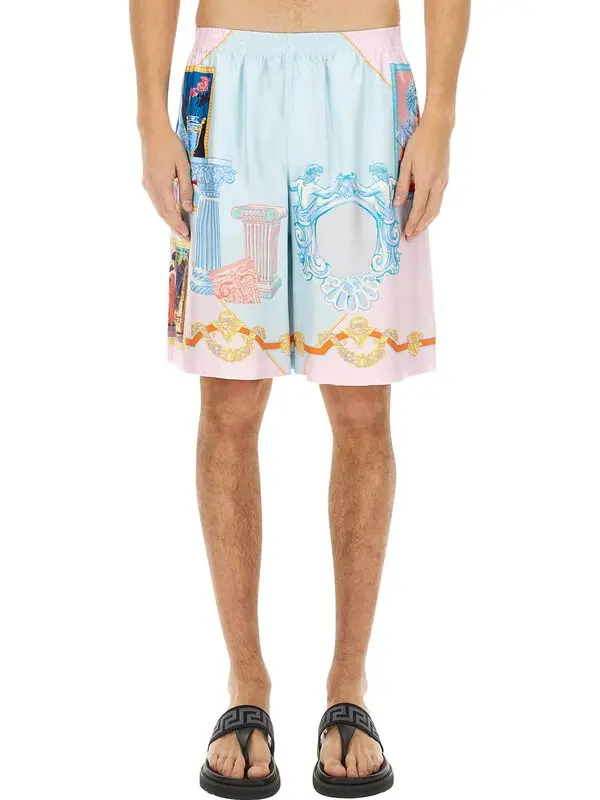 Versace Short In Silk - Multicolour
