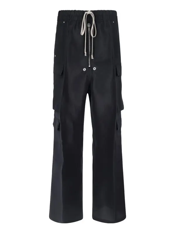 Rick Owens Cargobelas Straight Pants - Black