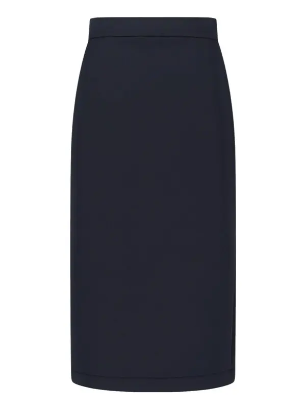 Moncler X Ee72 Edward Enninful Neoprene Midi Skirt - Black