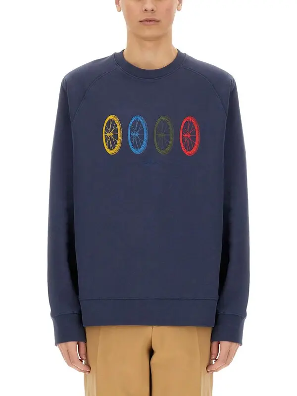Paul Smith Bike Wheel Sweatshirt - Blue