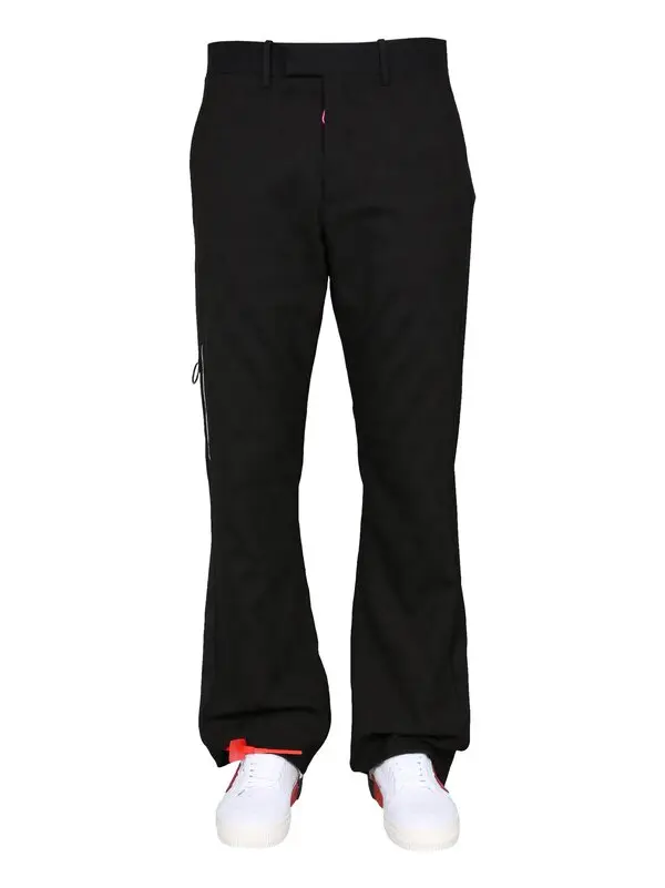 Off-White Low Fit Trousers - Black