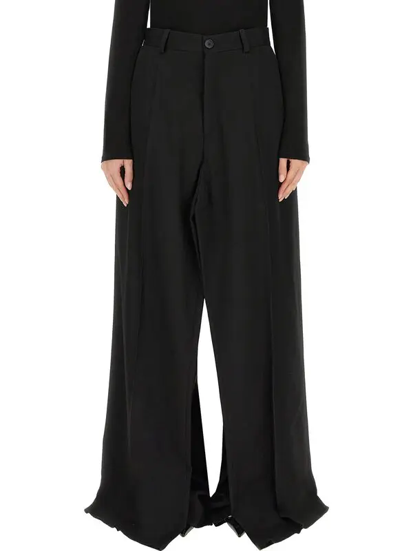 Balenciaga Double Front Pants - Black