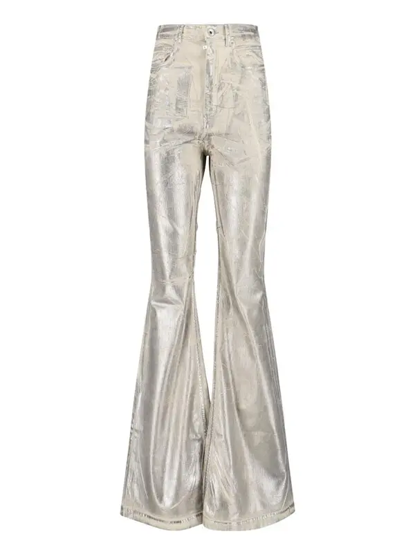 Victoria Beckham Bootcut Jeans - Silver