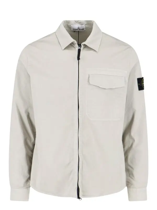 JIL SANDER Zip Shirt - Gray