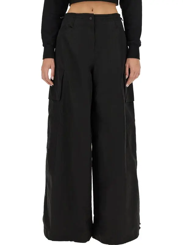 Palm Angels Relaxed Fit Cargo Pants - Black