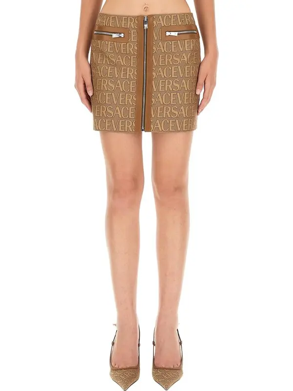 Versace Mini Skirt - Brown