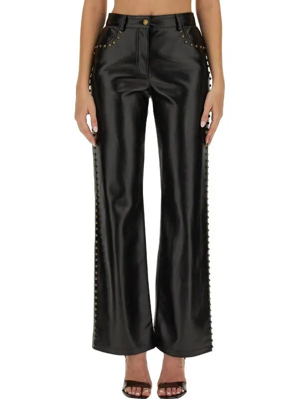Moschino Studded Regular Fit Pants - Black