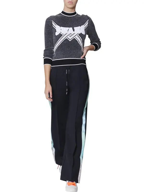 Off-White Cropped Sweater - Charcoal