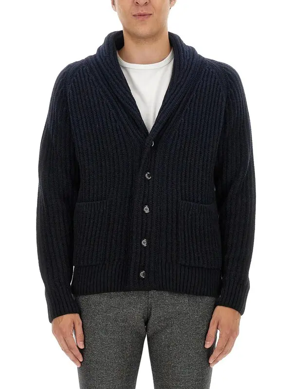 Brioni Cashmere Cardigan - Blue