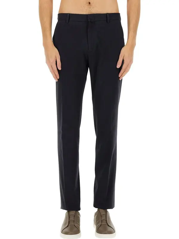 Zegna Straight Leg Trousers - Blue