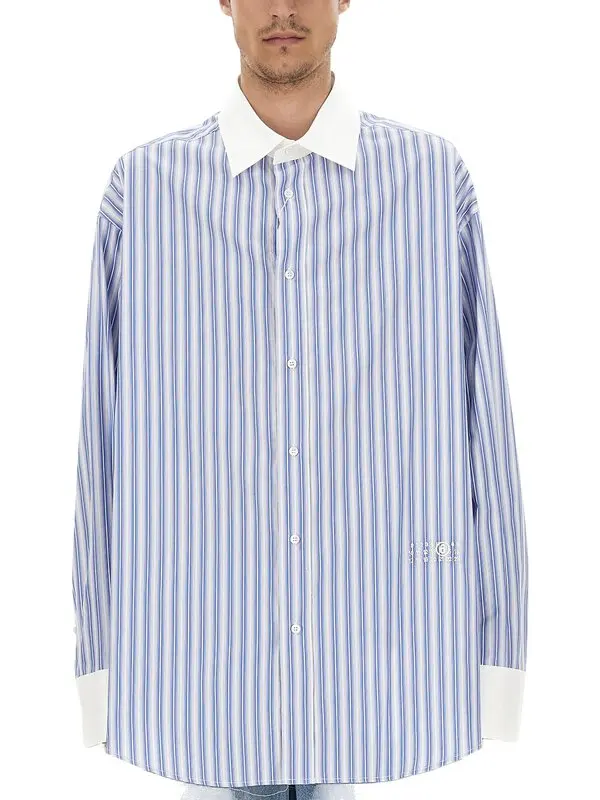 MAISON MARGIELA Oversize Fit Shirt - Azure