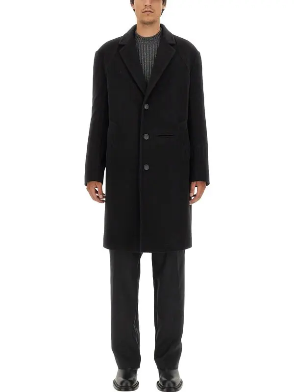 Alexander McQueen Single-breasted Wool-cashmere Coat - Black