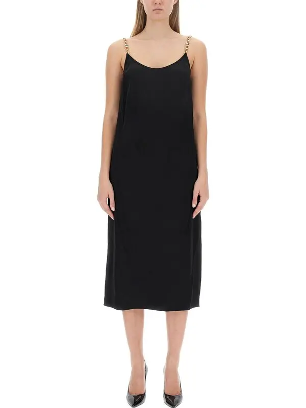 Michael Kors Dress With Logo Straps - Black