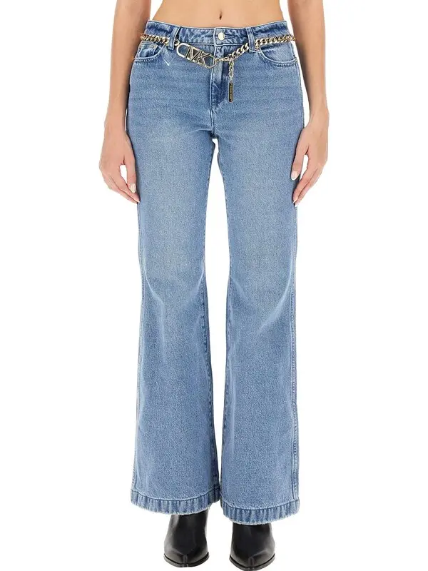 Michael Kors Flare Fit Jeans - Azure
