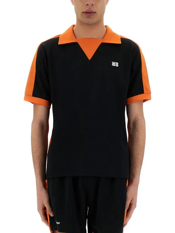WALES BONNER Jersey Polo - Black