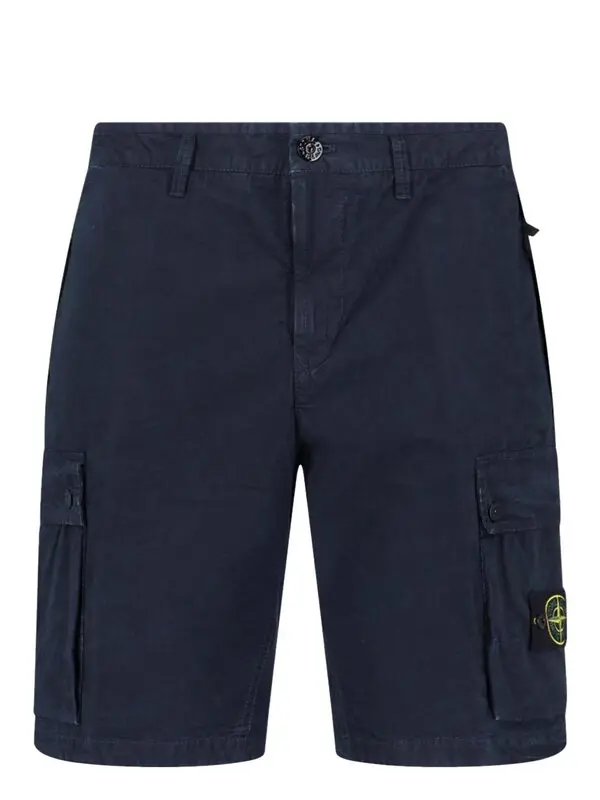 C.P. COMPANY Cargo Denim Shorts - Blue