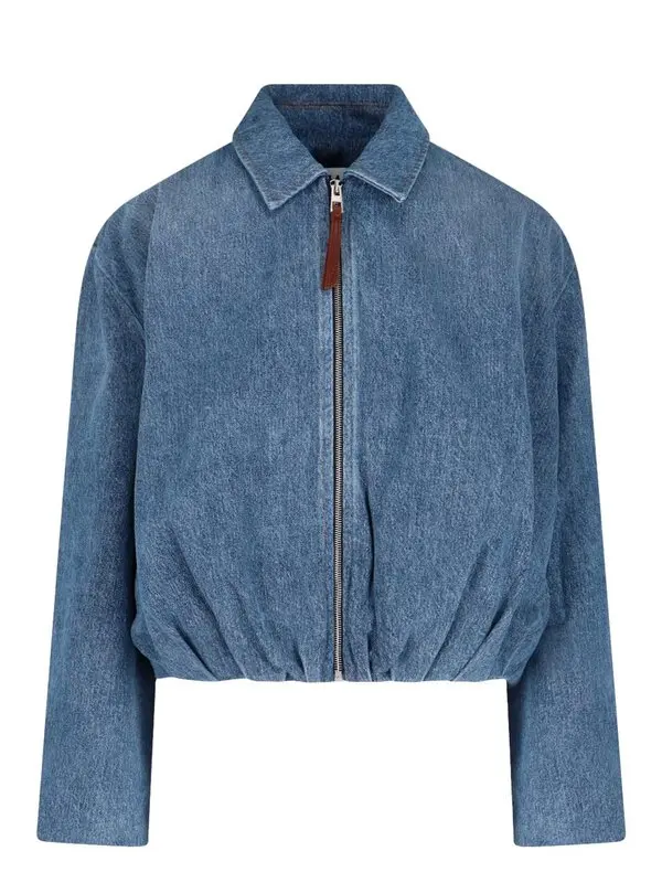 Alexander McQueen Denim Zip Jacket - Blue