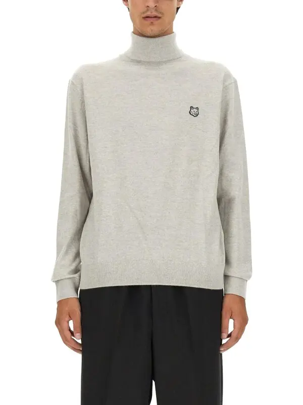 Maison Kitsuné Fox Patch Jersey - Grey