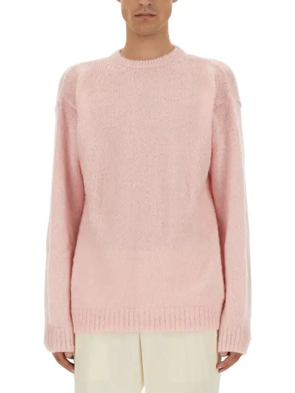 FAMILY FIRST Oversized Mohair Blend Sweater - Pink