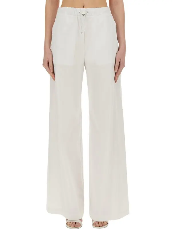 Moschino Wide Leg Trousers - White