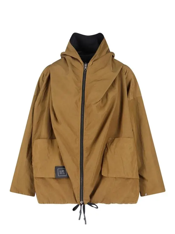 KIMONORAIN Reversible Zip Jacket - Brown
